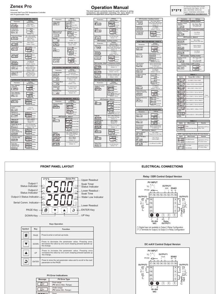 Zenex-Pro | PDF | Parameter (Computer Programming) | Relay