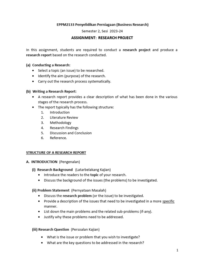 Business Research Project Guide | PDF | Statistics | Data Analysis