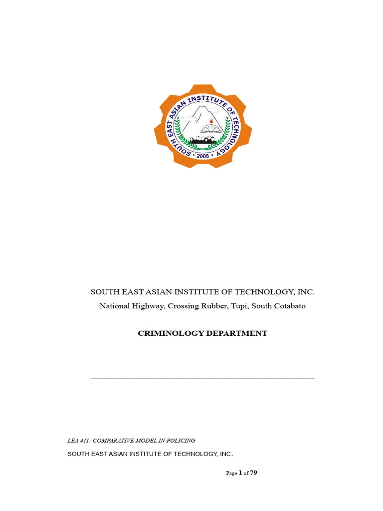 Comparative Model in Policing Module | PDF | Democracy | Political ...