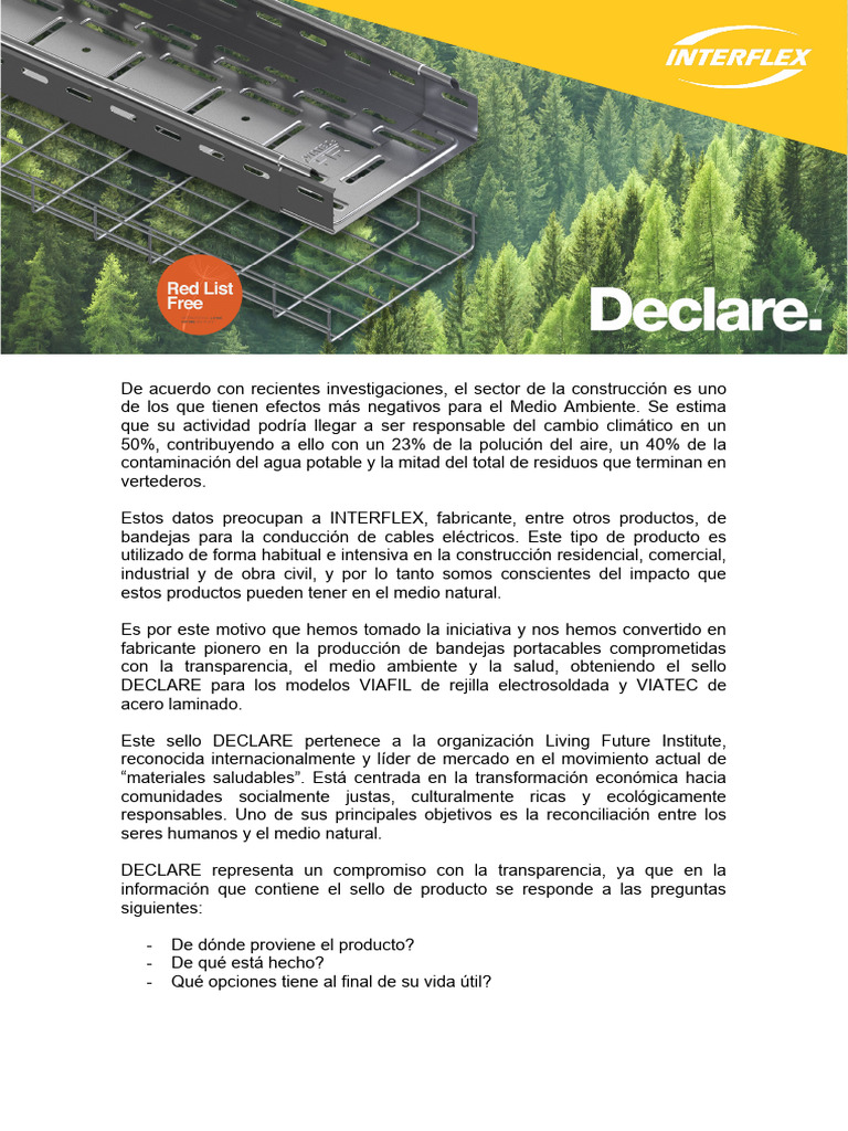 INTERFLEX-Article DECLARE (CI00121) | PDF | Contaminación | Sustentabilidad