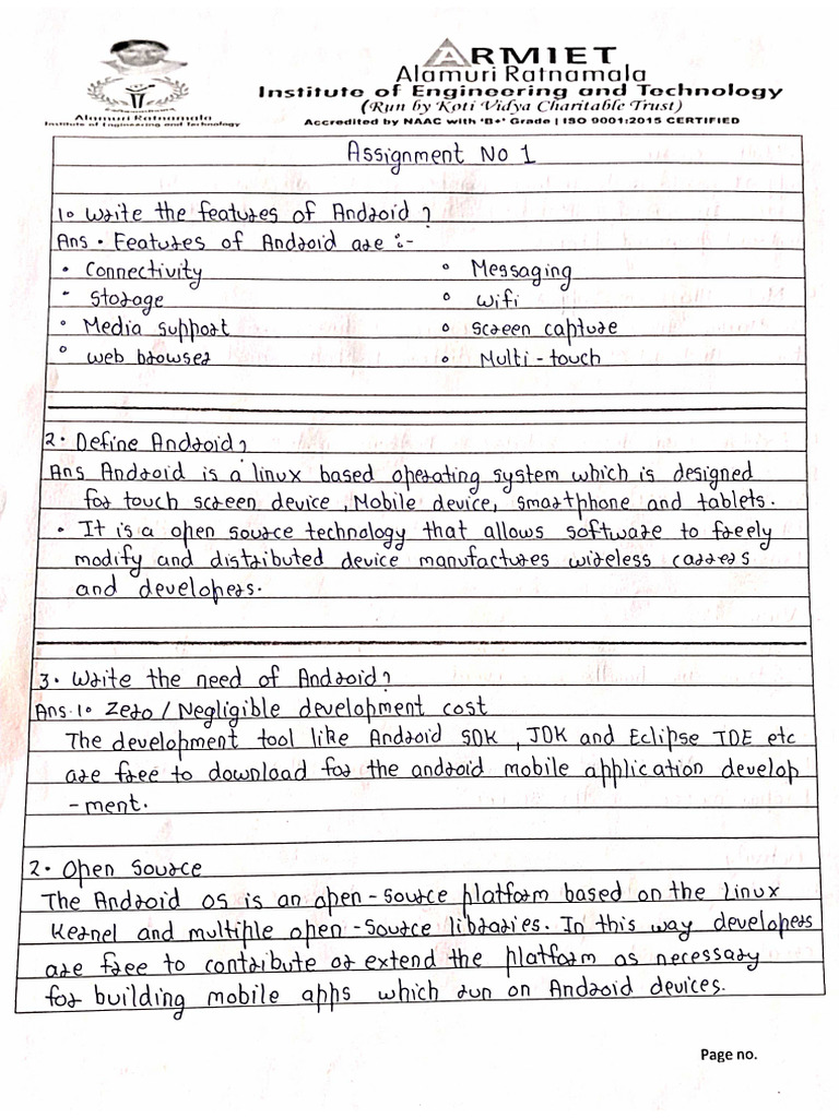 MAD ASSIGNMENT NO 1 To 3 | PDF