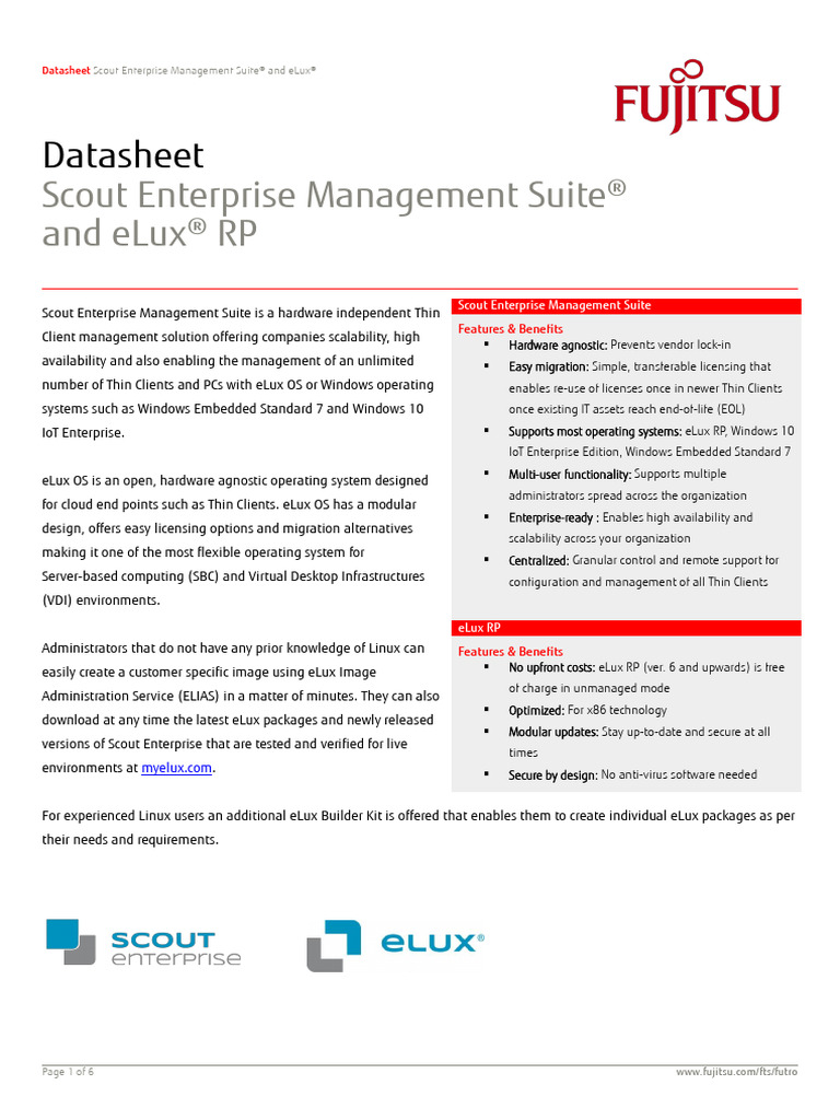 Ds Scout Enterprise Elux | PDF | Desktop Virtualization | Operating System