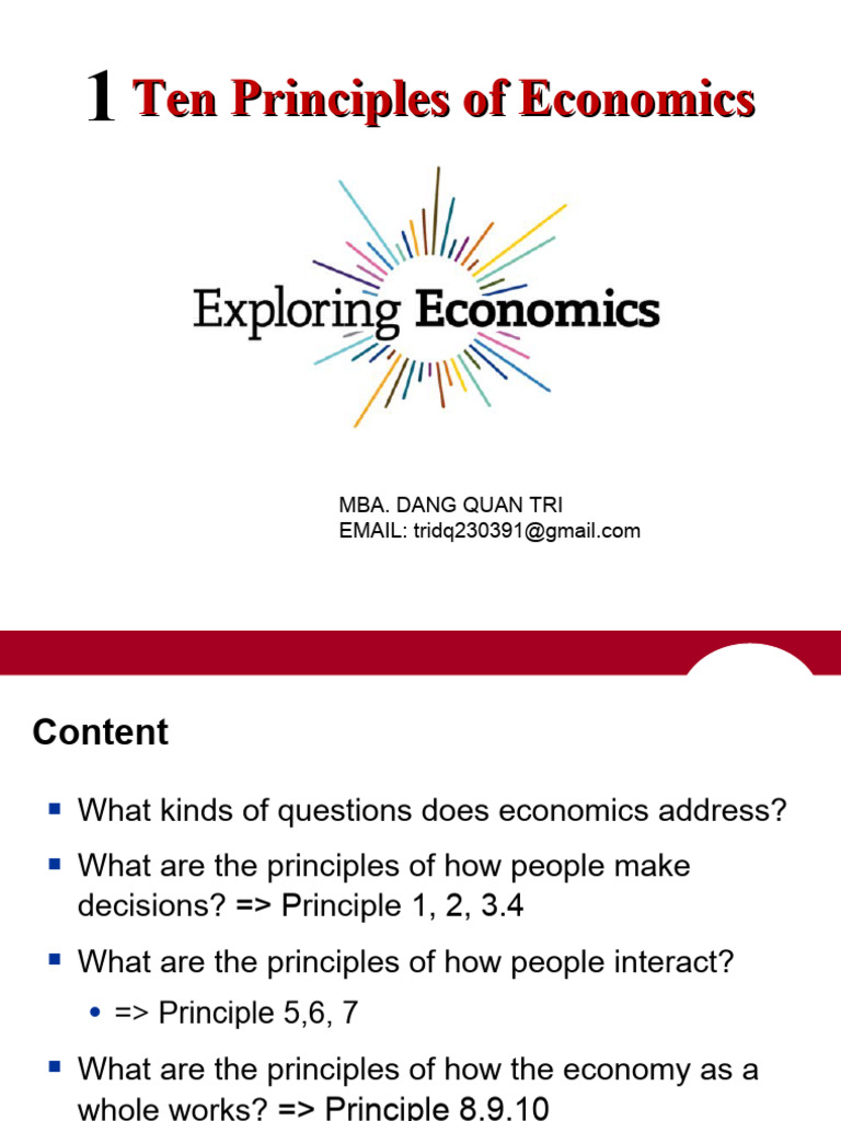 Princ ch01 Presentation | PDF | Market (Economics) | Economics