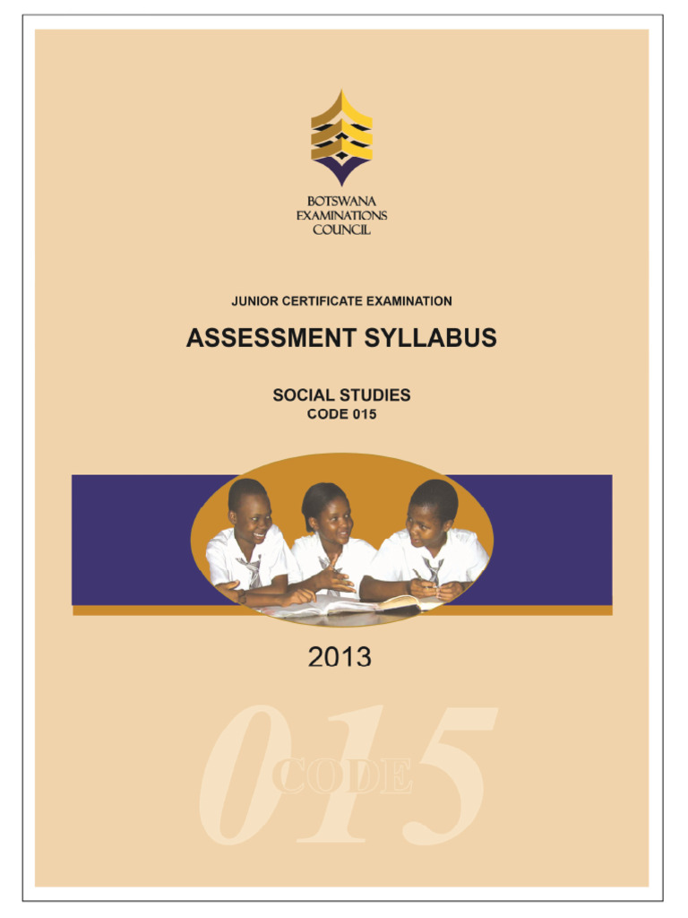Junior Secondary Social Studies Syllabus | PDF | Educational Assessment ...