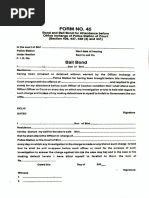 Personal Bail Bond Form PDF | PDF | Bail | Social Institutions