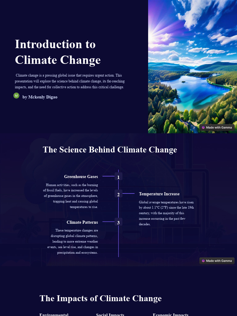 Introduction to Climate Change | PDF | Climate Change | Climate Change ...