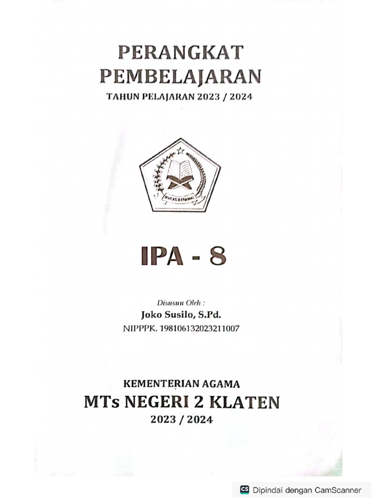 Prota, Promes, RPP | PDF