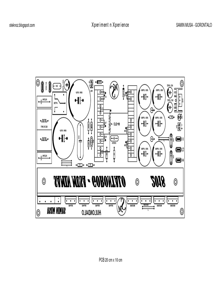 Layout SOS HB SMPS Tanpa Trafo Oscillator | PDF