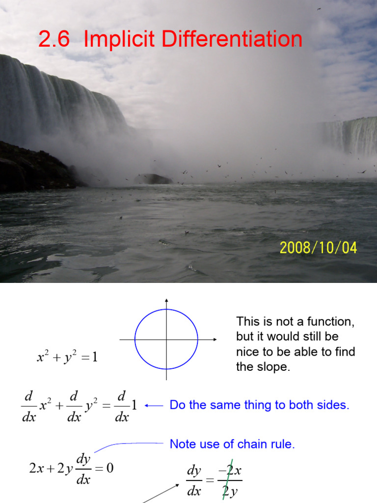 1_2-7-Implicit-Differentiation | PDF | Tangent | Derivative