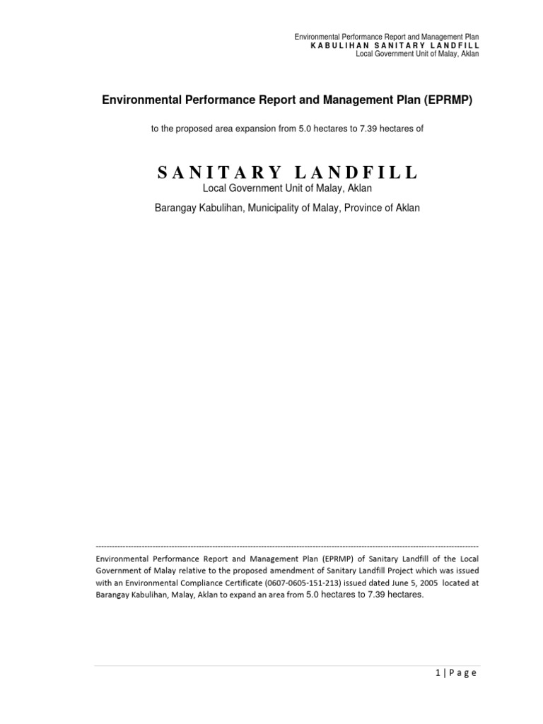 SLF Eprmp | PDF | Carbon Dioxide | Municipal Solid Waste