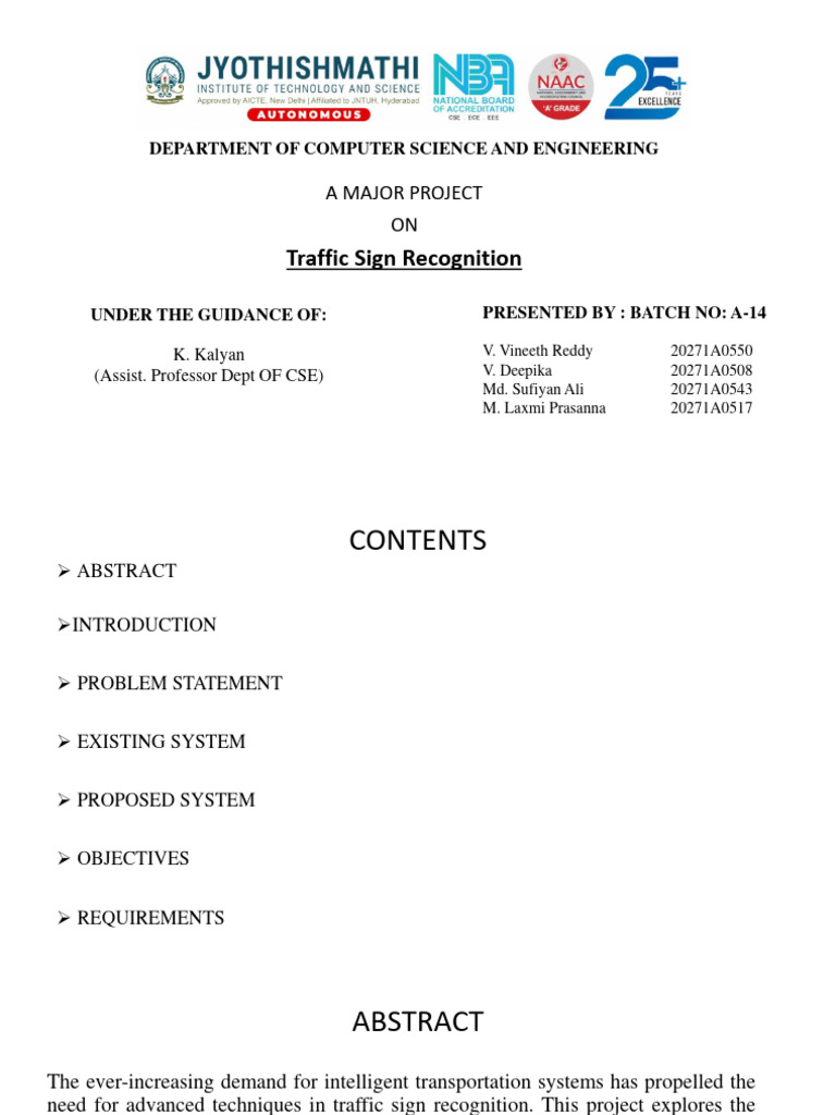 Major Project PPT | PDF | Machine Learning | Traffic