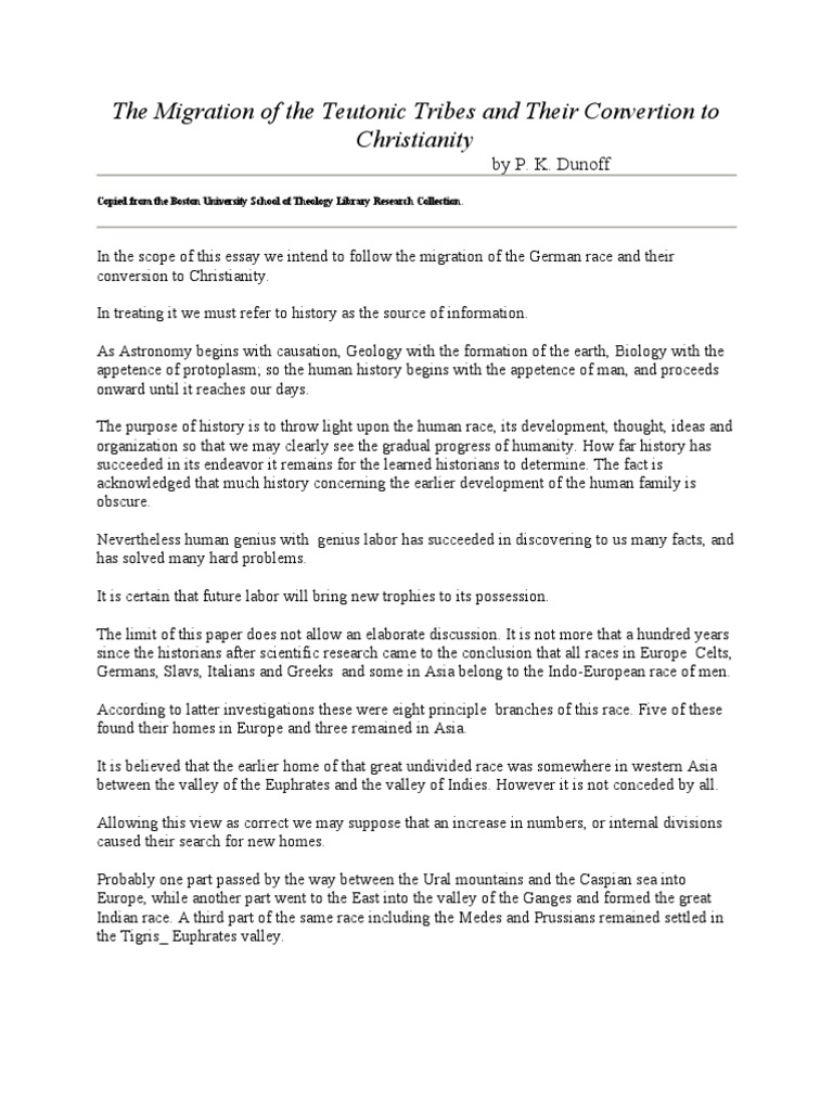 Beinsa Douno - The Migration of The Teutonic Tribes and Their Convert ...