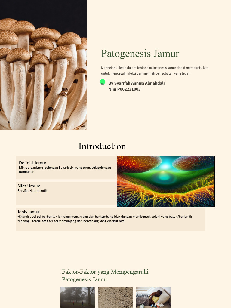 Patogenesis dan Pencegahan Infeksi Jamur | PDF