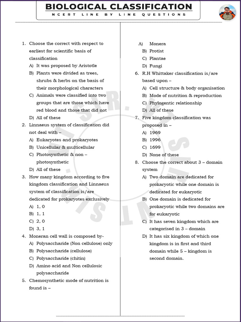 XI CH - 02 Biological Classification | PDF | Fungus | Protozoa