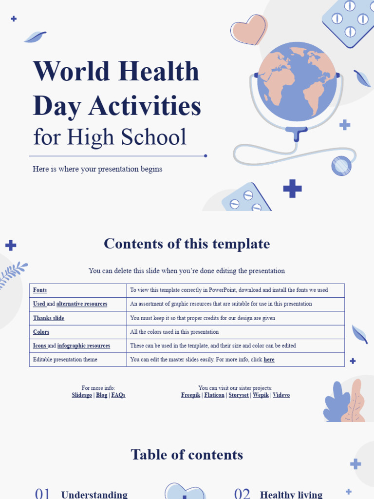 World Health Day Activities For High School by Slidesgo | PDF | Mental ...