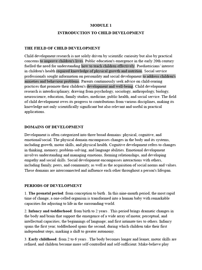 Child Development Complete Note | PDF | Id | Behaviorism