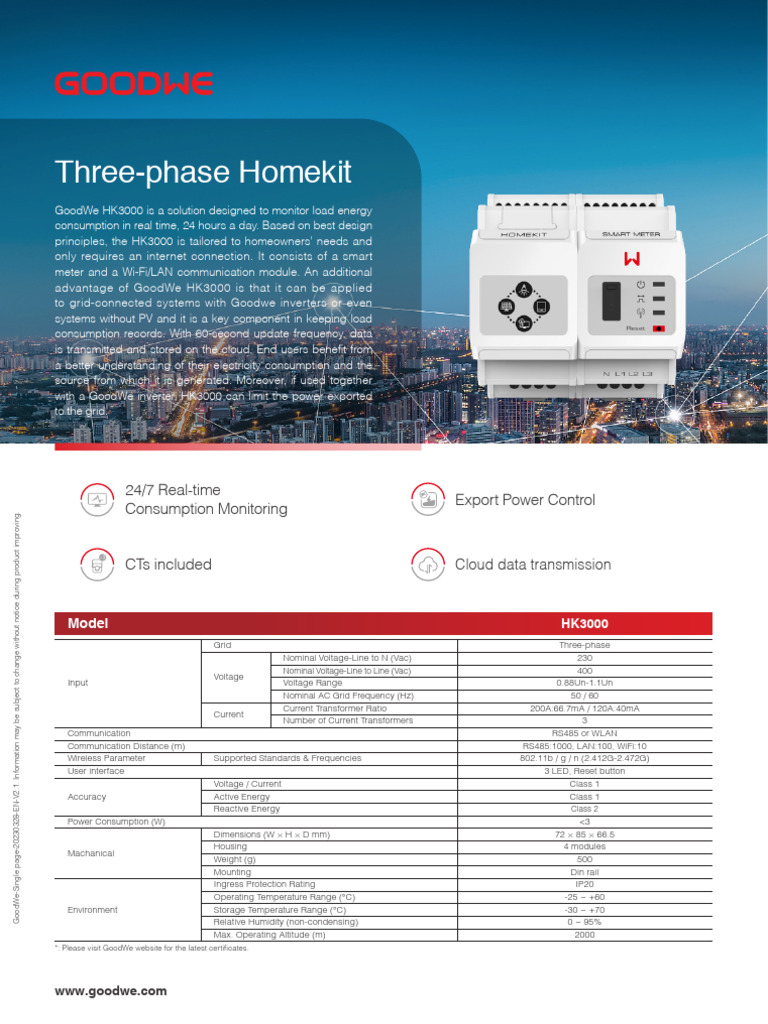 GW_HK3000_Datasheet-EN-1 | PDF | Alternating Current | Electrical Grid