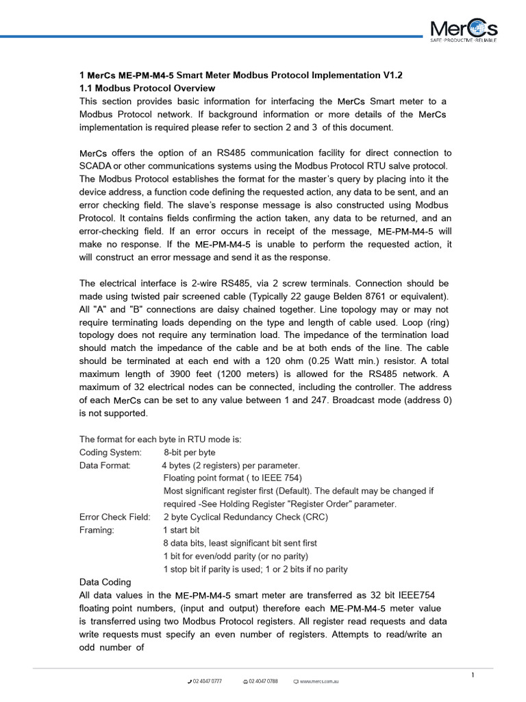 Me PM M4 5 Protocol | PDF | Bit | Error Detection And Correction