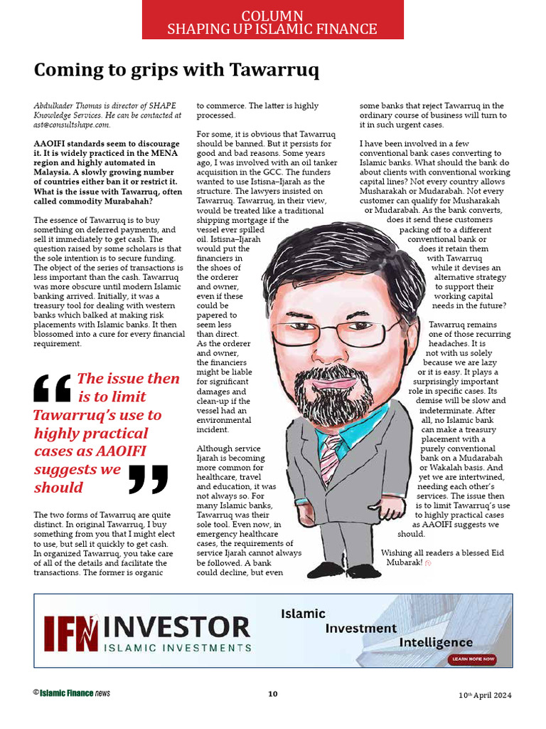 Understanding Tawarruq in Islamic Finance | PDF | Islamic Banking And ...
