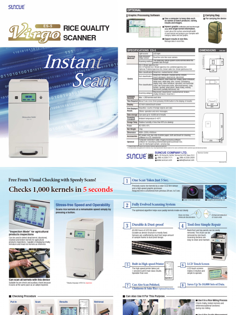 Rice Scanner ES-5 | PDF | Image Scanner | Computing