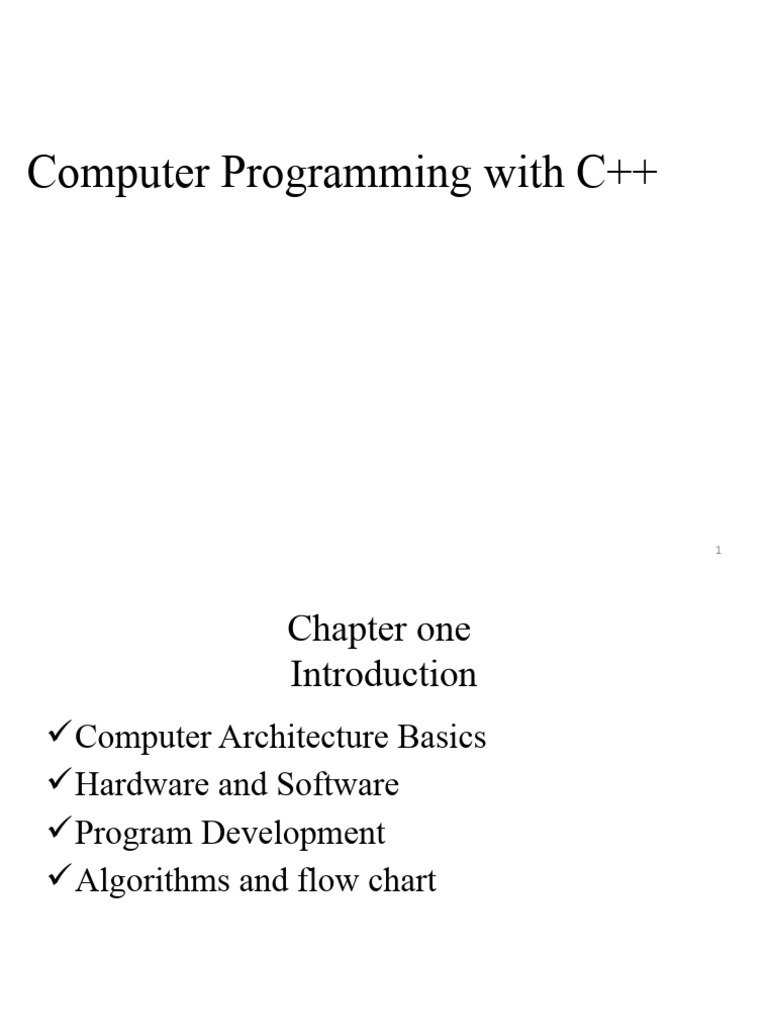 AU Chapter 1 | PDF | Computer Program | Programming
