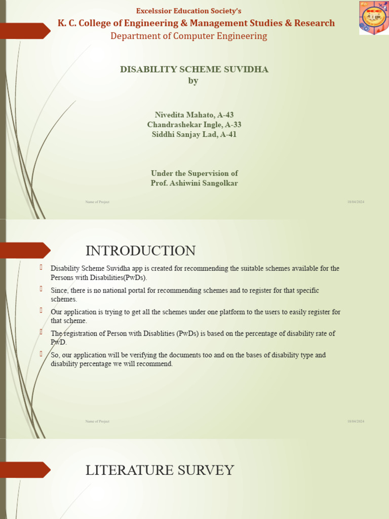 Project PPT Format For Mini & Major Project 2021-22 | PDF | Application ...