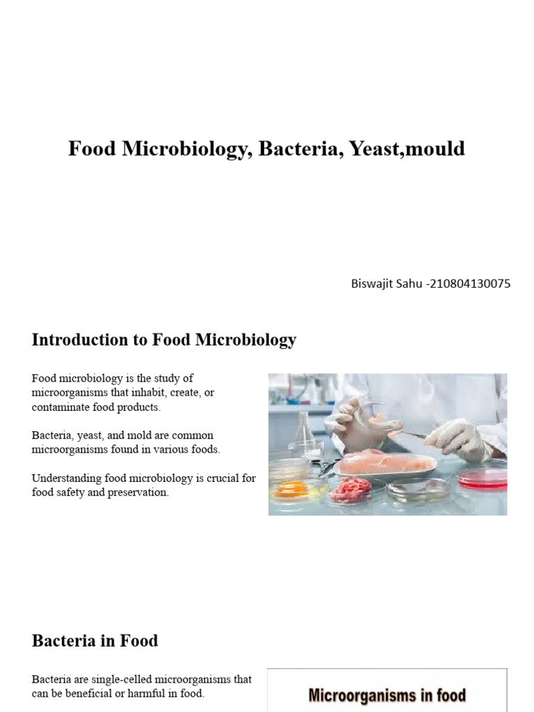 Food Microbiology, Bacteria, Yeast, Mould | PDF | Foodborne Illness ...