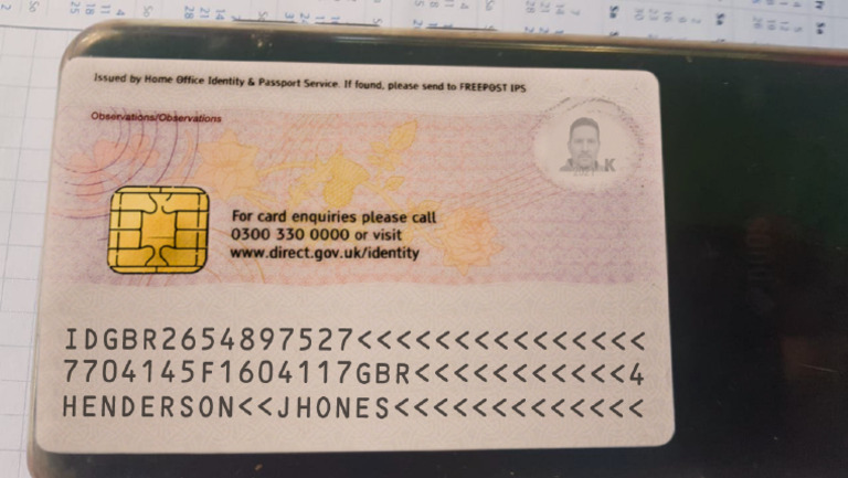 United Kingdom NID Back | PDF