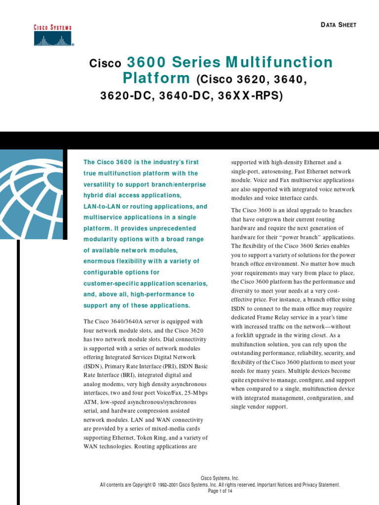 Cisco 3600 | PDF | Computer Network | Quality Of Service