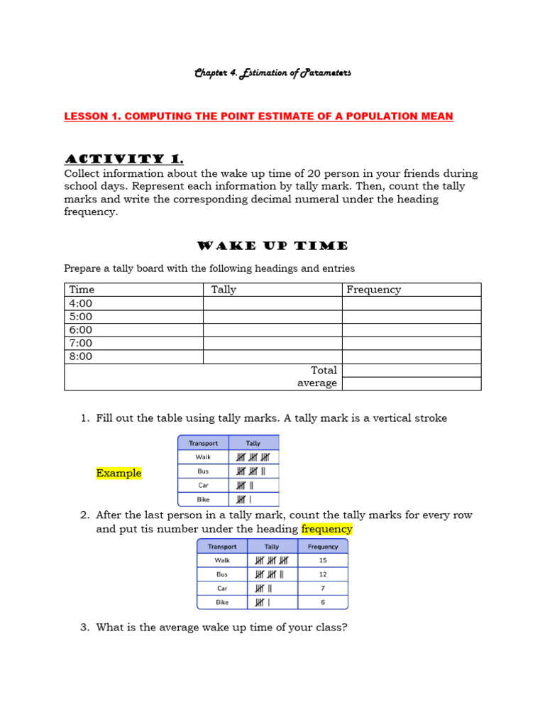 Mean Estimation Techniques | PDF | Estimator | Mean