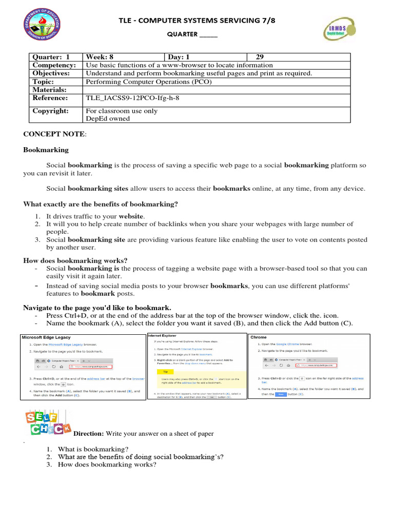 TLE_CSS7-8_Q1_Wk8 Day1-3 | PDF | Computer Virus | Antivirus Software