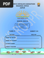 Class 4 Question Paper Science Set 1 | PDF | Water | Natural Environment