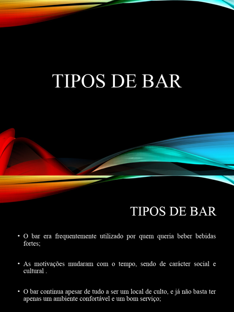 1 - Tipos de Bar | PDF