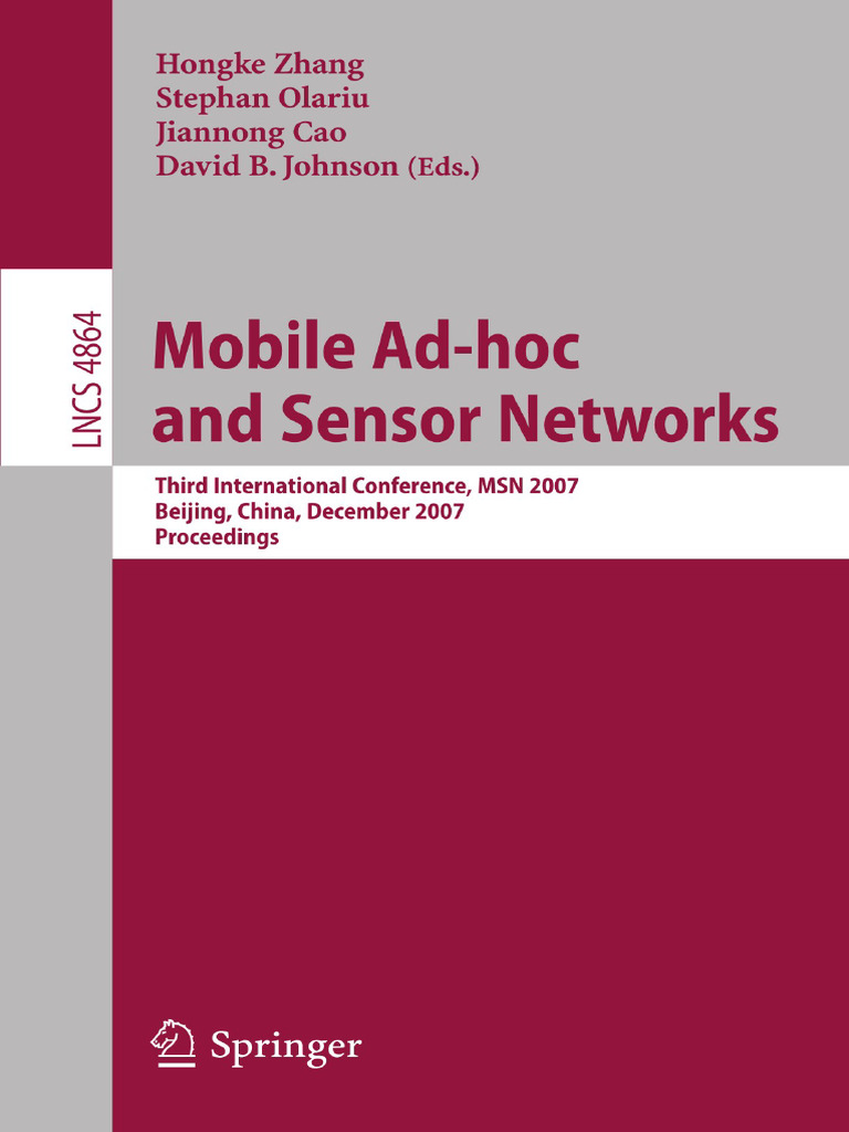 978 3 540 77024 4 | PDF | Computer Network | Wireless Ad Hoc Network