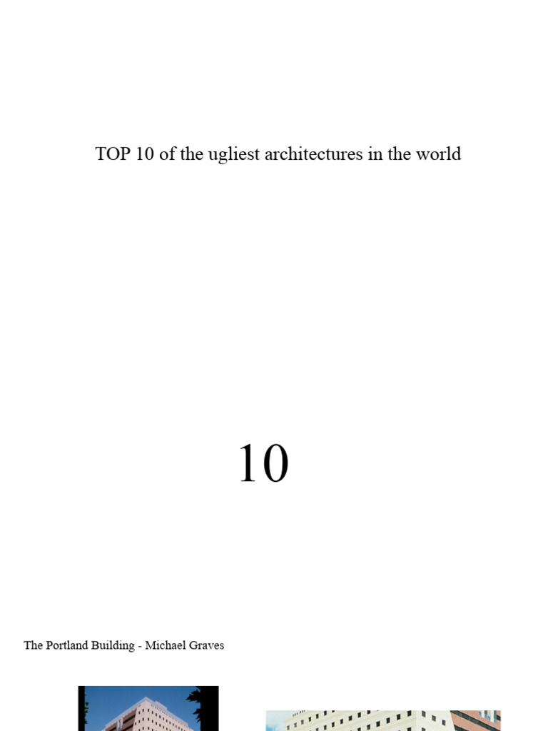 Ugliest Architectures Worldwide: Top 10 | PDF | Cooking, Food & Wine