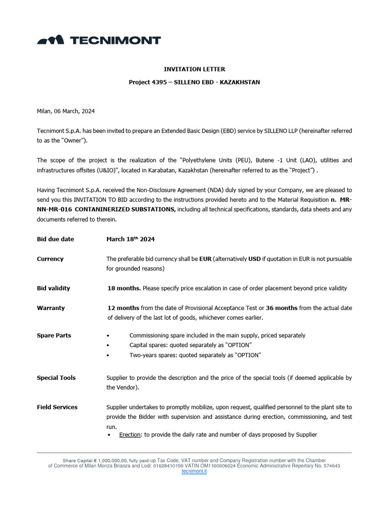 Invitation Letter | Download Free PDF | Value Added Tax | Business