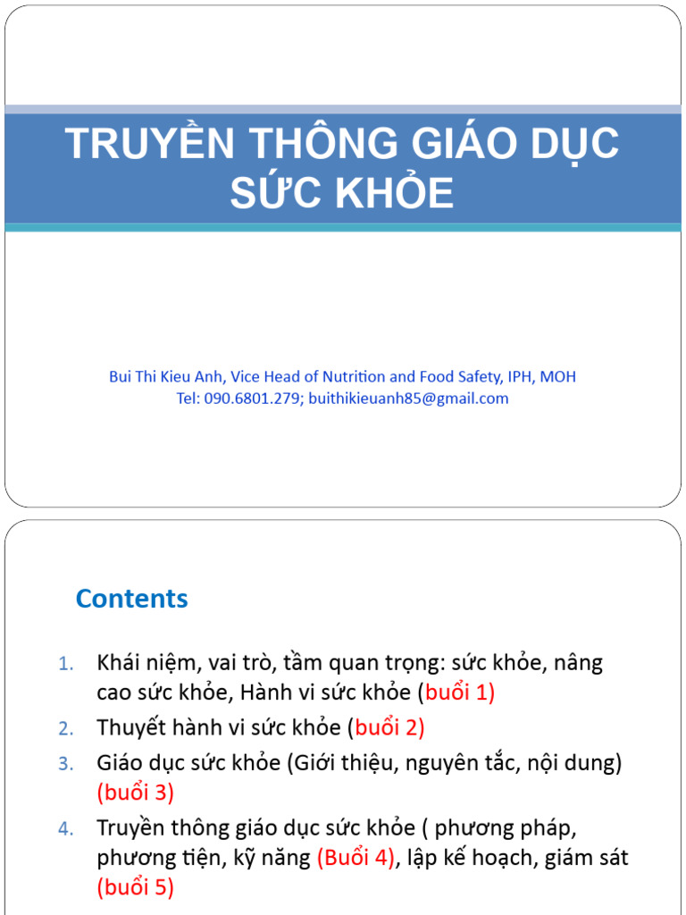 Buôi 1 TTGDSK | PDF