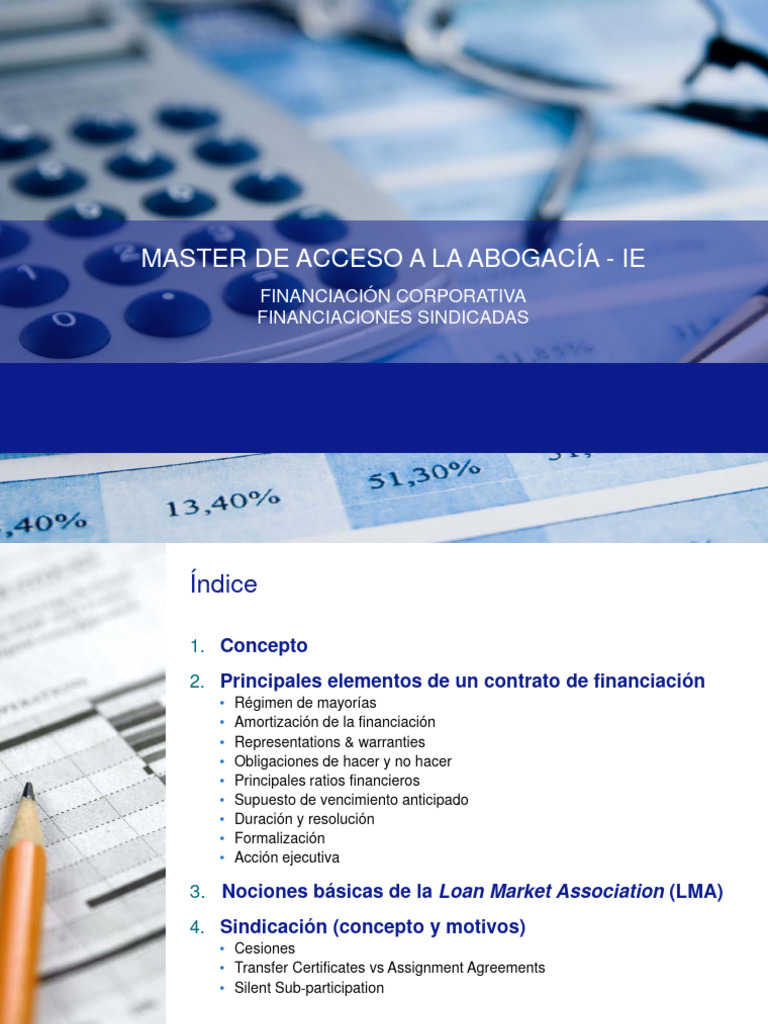 Presentacion - Master de Acceso A La Abogacia | PDF | Bancos | Sector privado