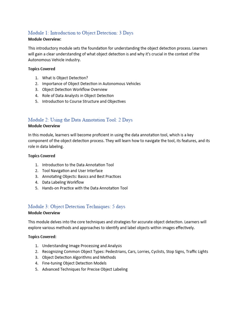 Sample Course Module | Download Free PDF | Learning | Educational Assessment