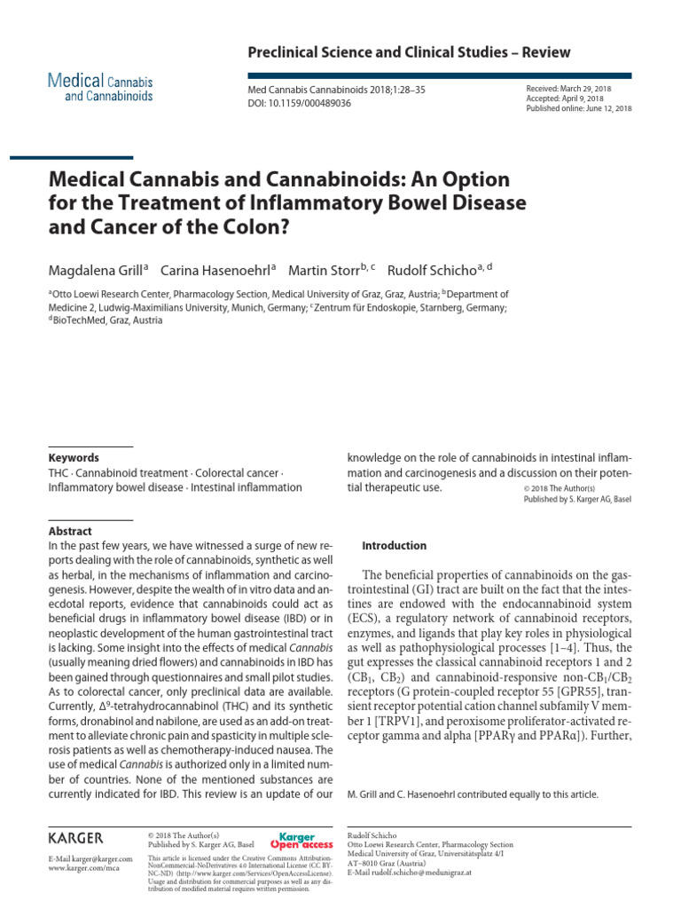 mca-0001-0028 | PDF | Inflammatory Bowel Disease | Medical Cannabis