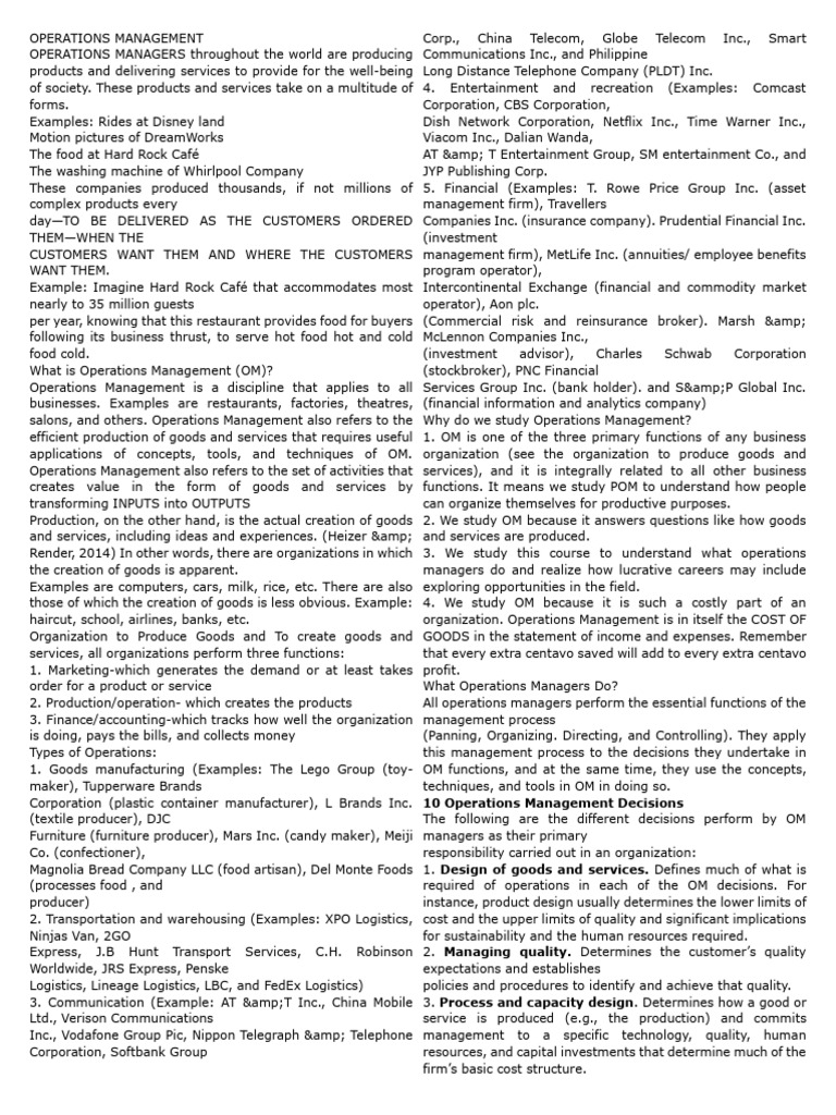 Cbmec 2 Prelim Reviewer | PDF | Supply Chain | Product (Business)