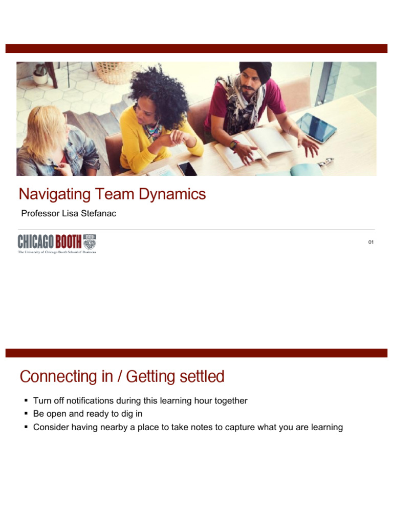 Navigating Team Dynamics - Davis Center For Leadership - Session 5 ...