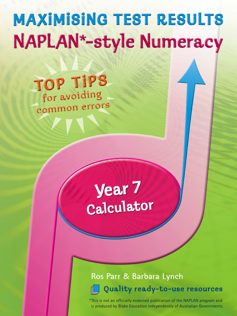 9781922090515 MTR NAPLAN Style Year 7 Numeracy Calculator 2015 Updated ...