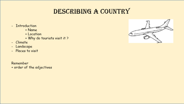 Describing A Country | PDF