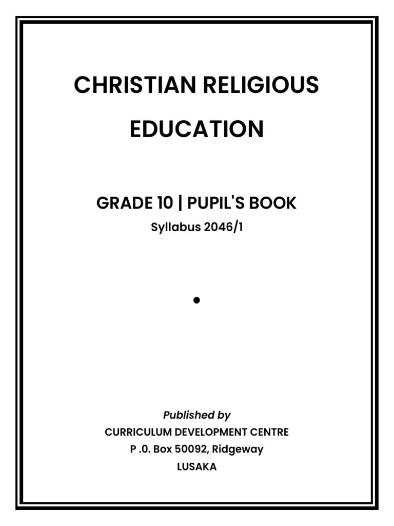 Christian Religious Education - Grade 10 - 20461 - Notes | Download ...