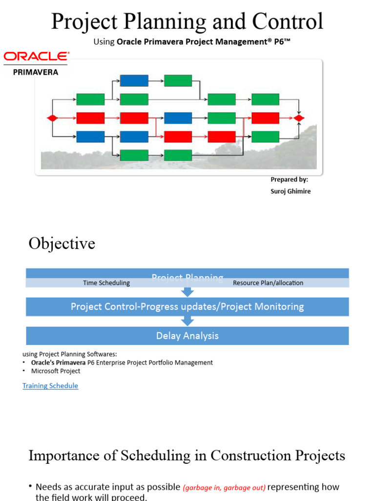 Project Planning Using p6 | PDF | Project Management | Oracle Corporation