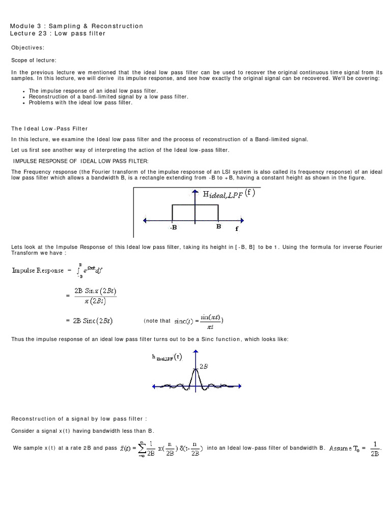 BE EE 4 Sem - Low Pass Filter - Neha Singh | PDF | Low Pass Filter | Filter (Signal Processing)