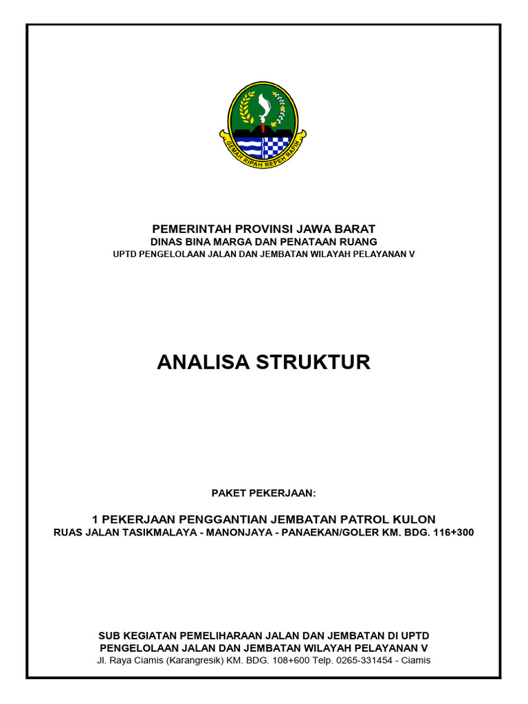 Analisa Struktur - Box Culvert Patrol Kulon | PDF