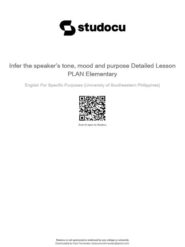 Inferring Tone, Mood, and Purpose Worksheets | PDF | Lesson Plan | Learning