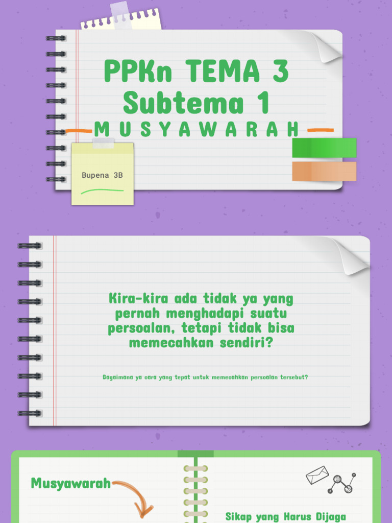 PPKN Tema 3 Subtema 1 | PDF